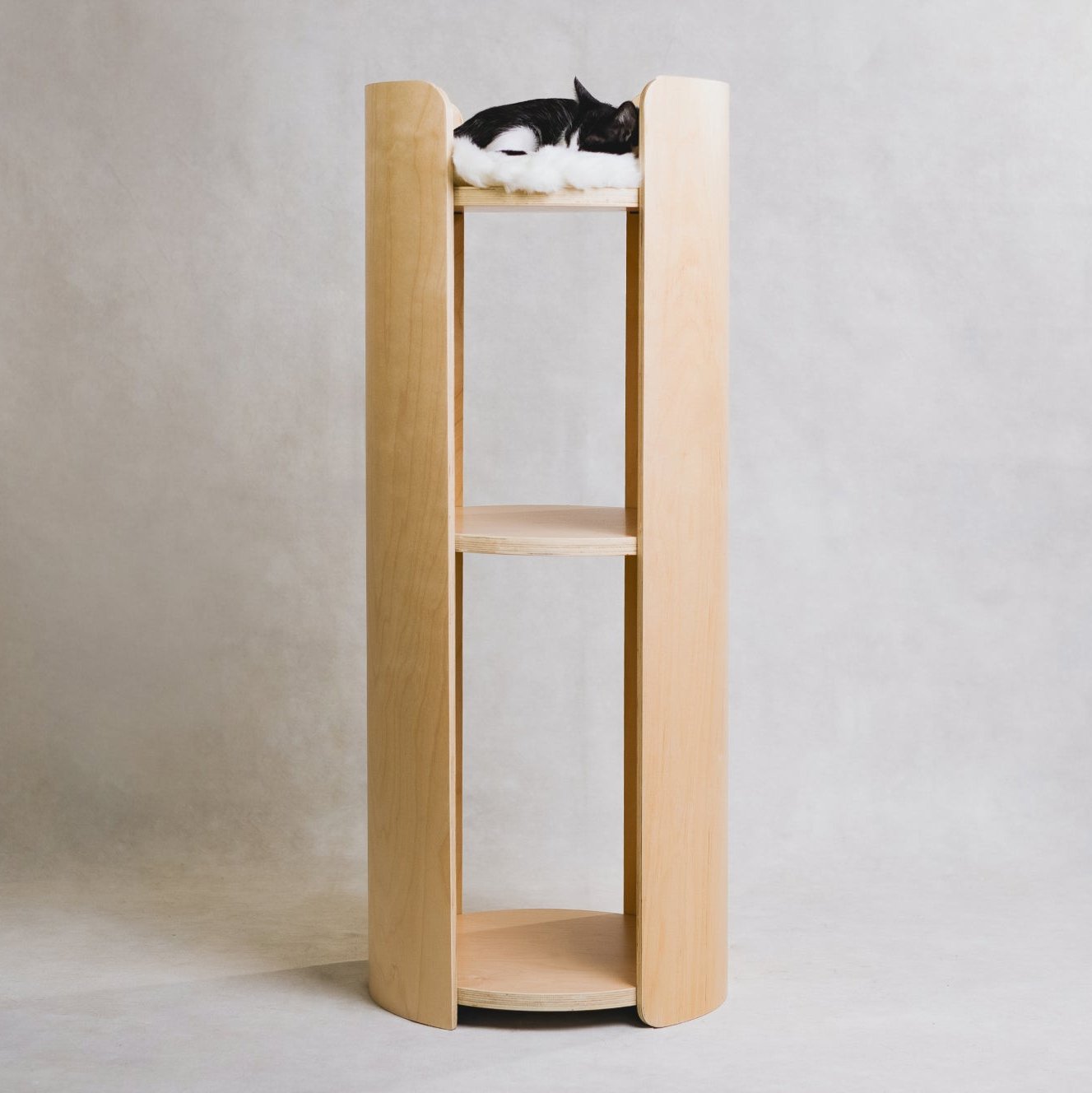 Castillo Plywood Bended Cat Tree, Modern Cat Tree, Mau Lifestyle