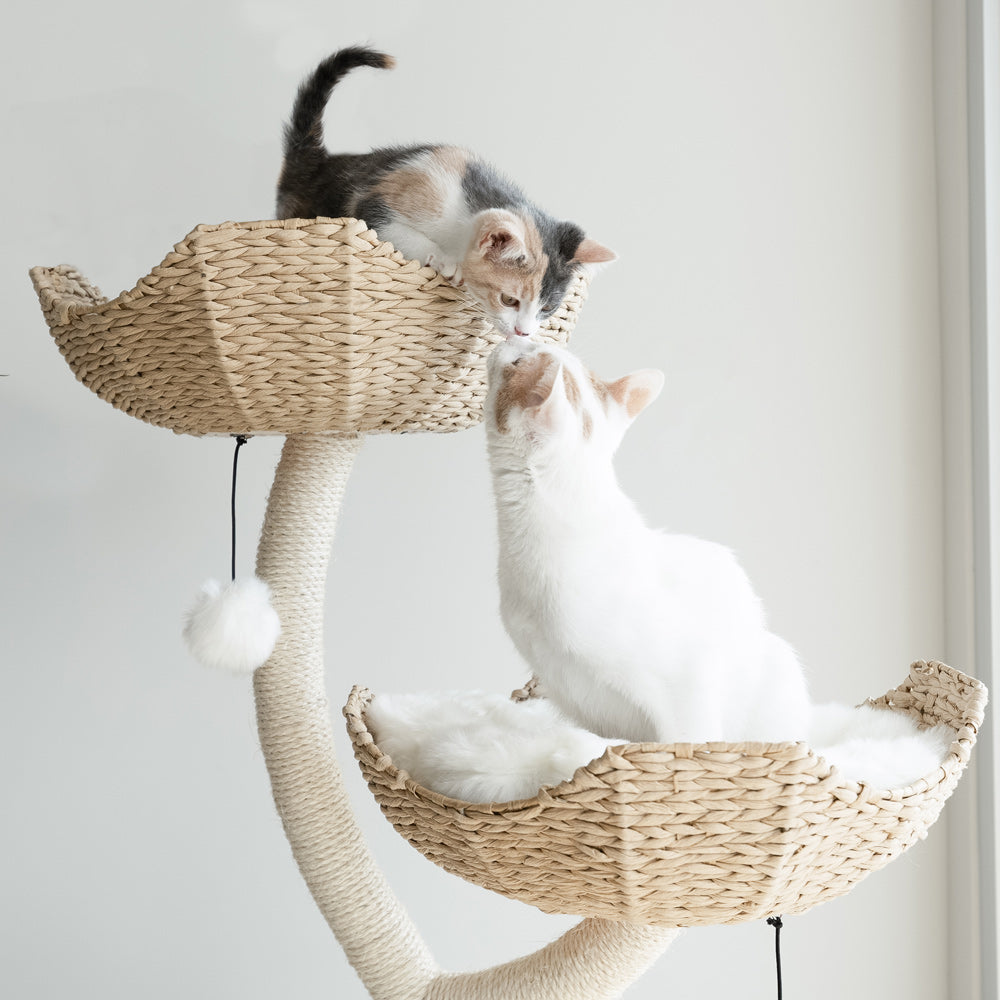 Ivy 3 Cat Tree, Scratching Post, Luxury Cat Tower, 3 Tier Cat Tower – Mau
