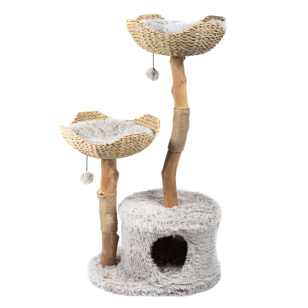 Cat Trees For Large Cats, Wicker Cat Tree, Cat Tree With Basket – Mau