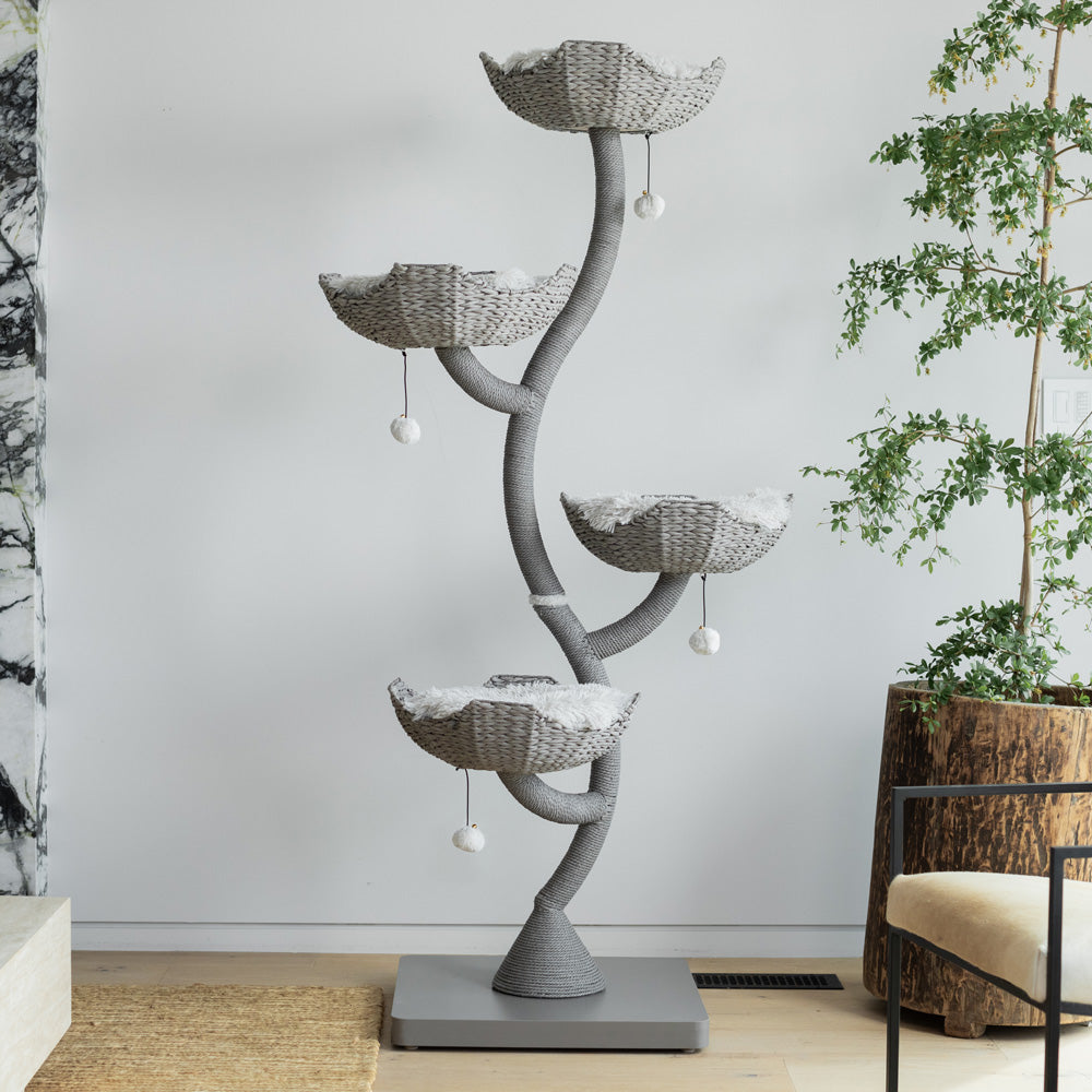 Real Tree Cat Furniture, Luxury Cat Tower, 4 Tier Cat Tower – Mau