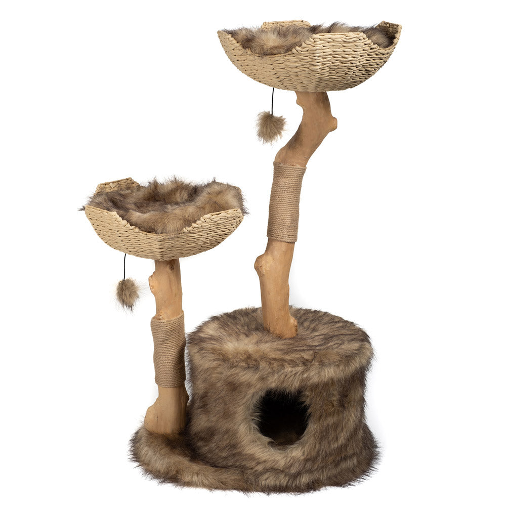 Cat Trees For Large Cats, Wicker Cat Tree, Cat Tree With Basket – Mau