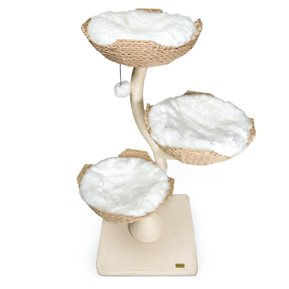 Ivy 3 Cat Tree, Scratching Post, Luxury Cat Tower, 3 Tier Cat Tower – Mau