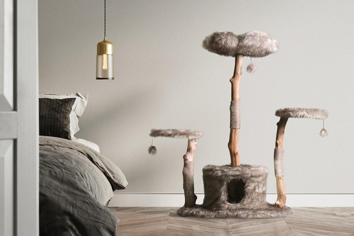 Large Cat Tree, Cat Tree With Scratching Post, 3 Tier Cat Tower – Mau