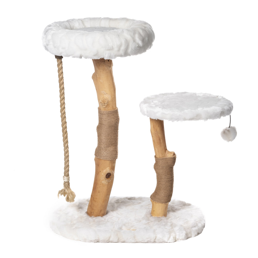 Cat Tree Tower, Modern Wood Cat Tree, Fluffy Cat Tree – Mau
